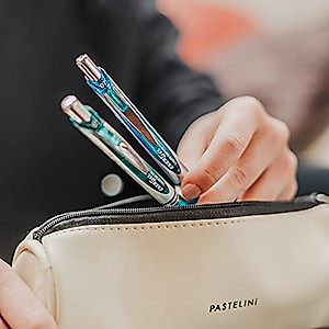 Pentel EnerGel Pearl Deluxe RTX Retractable Liquid Gel Pen, (0.7mm), Accent, Black Ink, Box of 12 (BL77PW-A)