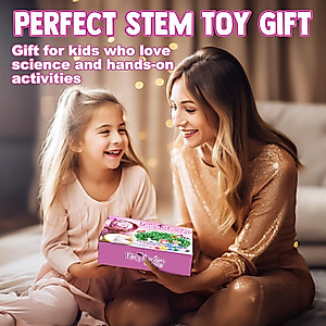 Catcrafter Fairy Garden Kit for Kids | Light Up Fairy Unicorn Terrarium Kit | Science STEM Toys Presents | Unicorn Arts and Crafts Stuff for Little Girls Age 4 5 6 7 8-12 Year Old Girl Gift