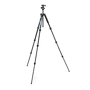 Manfrotto Element MII 4-Section Aluminum Tripod with Ball Head, Blue