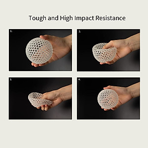 Siraya Tech Tenacious 3D Printer Flexible 405nm UV-Curing Resin with High Impact Resistance Standard Photopolymer Resin for LCD DLP 3D Printing (500g, Clear)