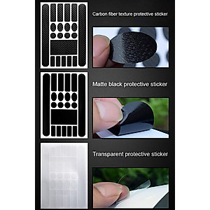 vipolish 3 Sheets Bicycle Chainstay Protector Decal Sticker Adhesive Chainstay Frame Guard for Mountain Bike Chain Protective Road Bike Folding Frame Front Fork Protective