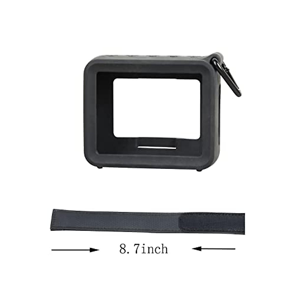 Hermitshell Silicone Carrying Case Replacement for JBL GO2 - Waterproof Ultra Portable Bluetooth Speaker (Black 2)