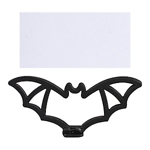 Ginger Ray Halloween Metal Black Bat Place Card Holder Party Table Decoration 4 Pack