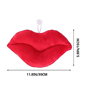 KESYOO 3D Lip Throw Pillow Home Decorative Pillow Cushion for Sofa Big Red Lip Valentines Day Gift (30cm)