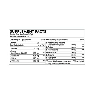 Thorne Amino Complex - Clinically-Validated EAA and BCAA Powder for Pre or Post-Workout - Promotes Lean Muscle Mass and Energy Production - NSF Certified for Sport - Lemon Flavor - 8 Oz - 30 Servings