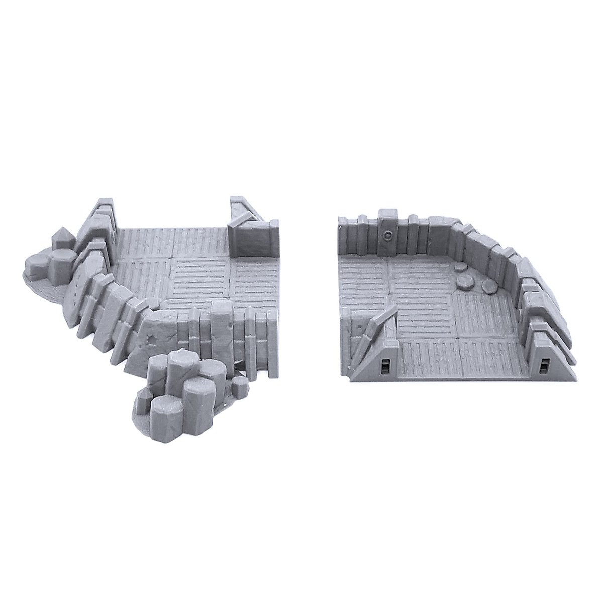 Planetary Outpost Trenches by Makers Anvil - Compatible with Dungeons and Dragons (DND), 28mm Miniature Wargaming, Tabletop RPGs, Wargame Scenery