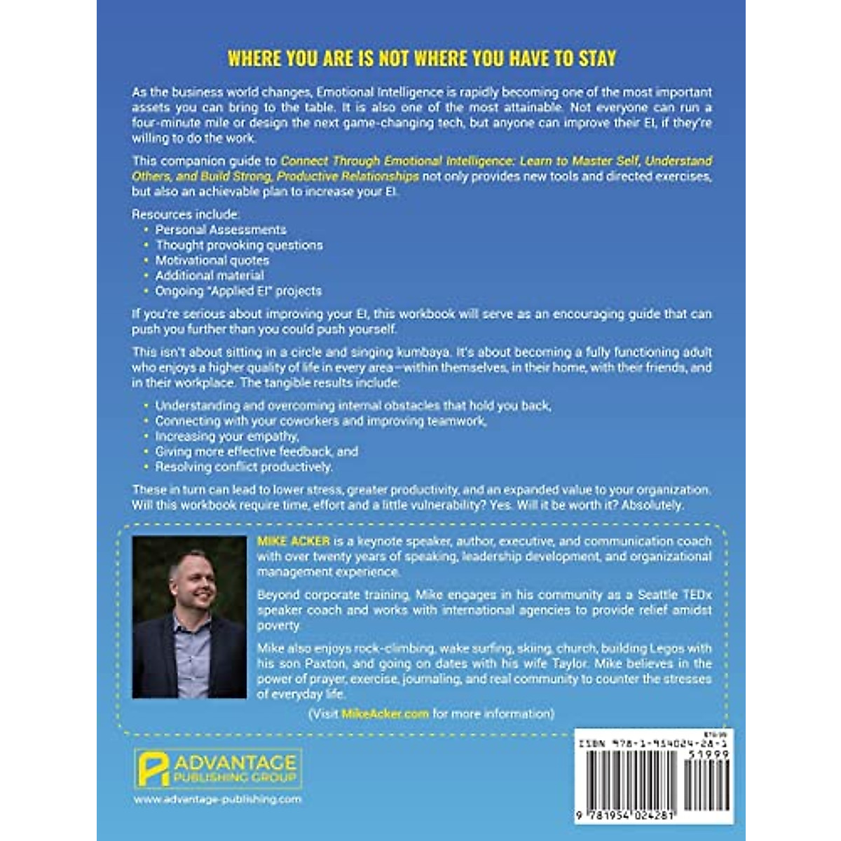 Connect Through Emotional Intelligence Workbook: The Companion Guide to Learn to Master Self, Understand Others, and Build Strong, Productive Relationships