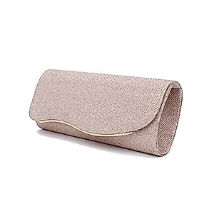 RAPENG Women's Evening Bag Glitter Clutch Wedding Bridal Purse Sparkle Cocktail Party Prom Handbag