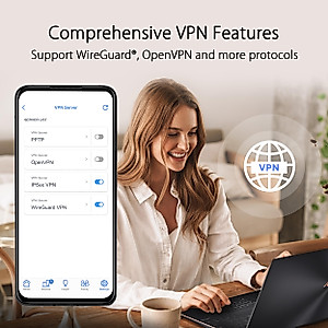 ASUS ZenWiFi AX6600 Tri-Band Mesh WiFi 6 System (XT8 2PK) - Whole Home Coverage up to 5500 sq.ft & 6+ rooms, AiMesh, Included Lifetime Internet Security, Easy Setup, 3 SSID, Parental Control, Black