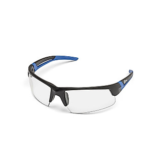 Miller 272190 Spark Safety Glasses, Clear Lens, Black/Blue Frame