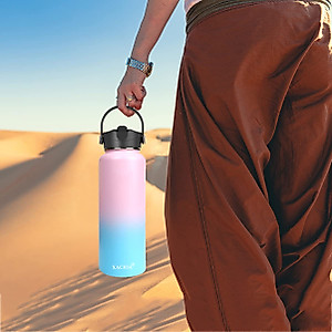 XACIOA Straw Lid for Hydro Flask Wide Mouth Bottle, Lid with Straws for 12 16 18 20 32 40 64 oz Bottle, Sport Cap Water Bottle Accessories Top Replacement Bottle Lid