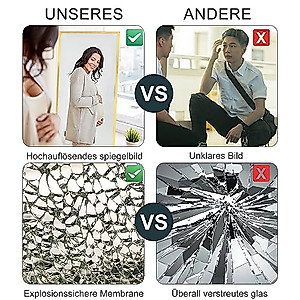 FANYUSHOW Full Length Mirror, Standing Hanging or Leaning Body Mirror, Simple Rectangle Design, Aluminum Alloy Thin Frame, Floor Mirror for Bedrooms, Bathrooms, Living Room (Gold)