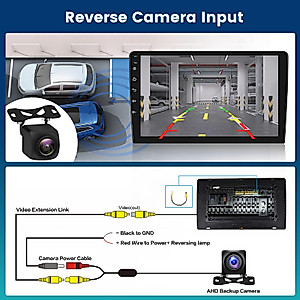 2+64GB Android 13 Double Din Car Stereo Wireless Apple Carplay Android Auto 9 Inch Bluetooth Touchscreen Car Radio in Dash GPS Navigation HiFi WiFi FM Mic Backup Camera