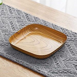 Saterkali Fruit Tray Multipurpose Storage Dessert Drop Resistant Unbreakable Fruit Plate Tray for Kitchen B