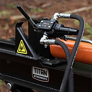 Titan Attachments 3 Point Industrial 25 Ton Hydraulic Horizontal/Vertical Log Splitter, Category 1 Tractor