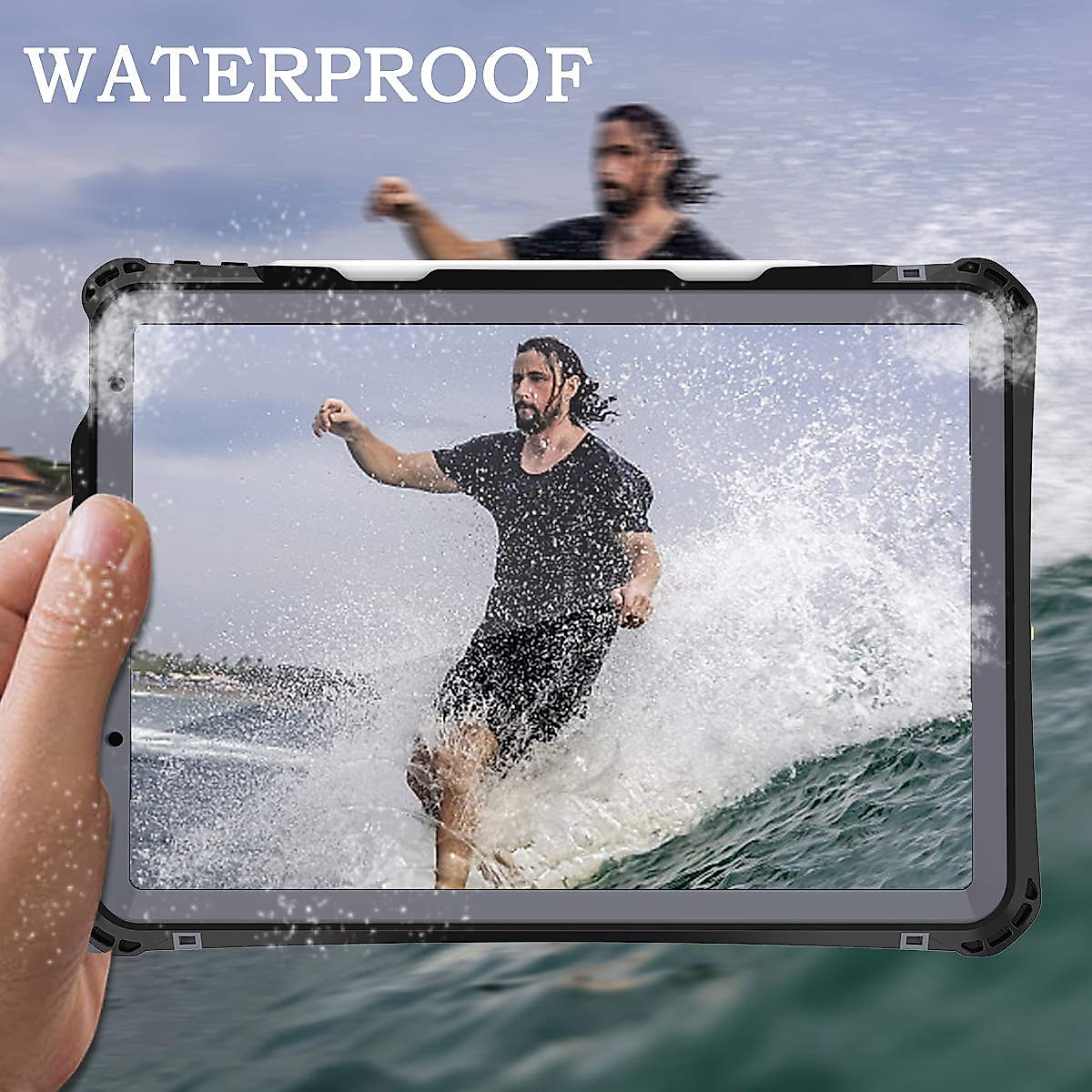 Shellbox Case for iPad Air 4th/5th Generation 2022-2020, Waterproof Dustproof Shockproof Case with 360° Full-Body Protection,Lanyard and Kickstand