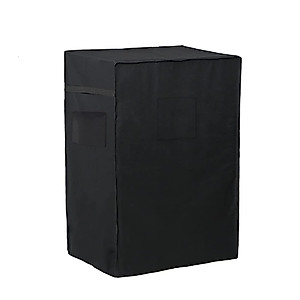 BOSKING Patio Mini Refrigerator Cover Outdoor Fridge Dust Cover with Storage Pocket 420D Heavy Duty Waterproof Chest Freezer Cover Compact Refrigerator Covers Square Furniture Protective Cover