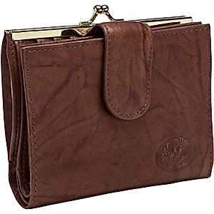 Buxton RFID Double Cardex Wallet One Size Mahogany brown