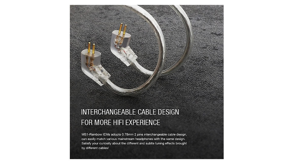 Hidizs MS1-Rainbow in-Ear Monitors Headphones, Hi Res IEMs Earphones ...