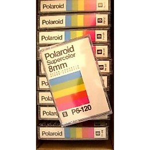 Box of 10 Polaroid Supercolor 8mm Video Cassette Tapes