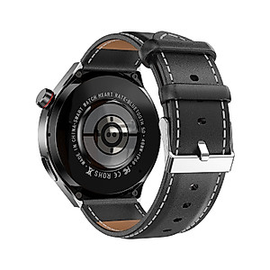 Dico Das Smart Watches with Bluetooth Call(Answer/Dial Calls), Sleep Monitor for iPhone/Android Phone,IP68 Waterproof(Black Circle)