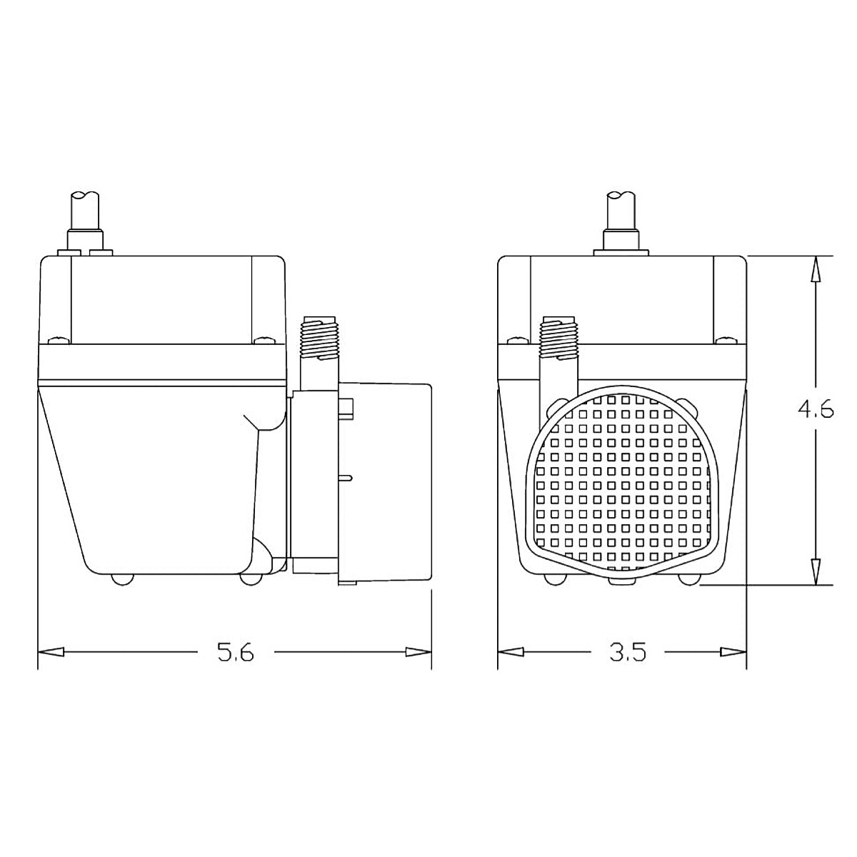 Little Giant 502103 300 GPH 115-Volt Manual Oil Filled Submersible Aluminum Direct Drive Submersible Pump, Blue, 2E-N