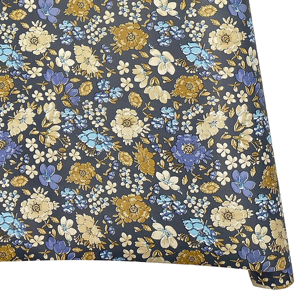 Yifely Self-Adhesive Shelf Liner Removable Drawer Paper Refurbish Old Furnitures Makeup Dresser Nightstands, Retro Floral, 17.7 Inch by 9.8 Feet