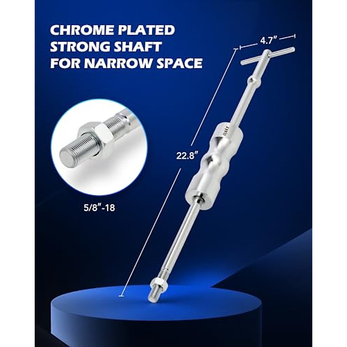 OMT Inner CV Axle Puller Tool Set with 5/8"-18 Slide Hammer & Adapter | Inner CV Joint Removal Tool Kit | Front Wheel Drive Axle Puller Set Compatible with Taurus Sable FWDs from 1986 to 2021