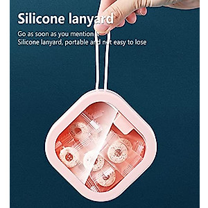 Cotton Swab Ball Holder Jar Hair Tie Organizer Portable Travel Earphone Holder Multi-functional Plastic Container Dispenser Box for Bathroom Home Storage Organizer