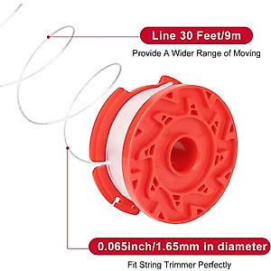Huarntwo CMZST0653 CMZST065 String Trimmer Spool Line 30Ft 0.065" Compatible with Craftsman String Trimmer CMCST900 CMESTA900 CMESTE920 CMZST98020 CMCST915 CMEST913 Cap Model CMZST120SC (4+1+1)