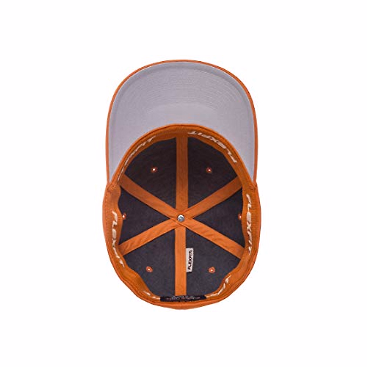 Flexfit Men's Athletic Baseball Fitted Cap, Orange, Small-Medium