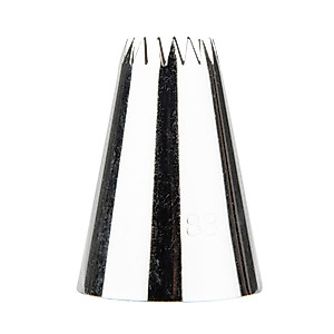 Restaurantware Pastry Tek Piping Tip 1 Round Round Tip For Icing - #10 Corrosion-Resistant Stainless Steel Icing Tip Dishwasher-Safe Decorate Cupcakes Cakes or Cookies