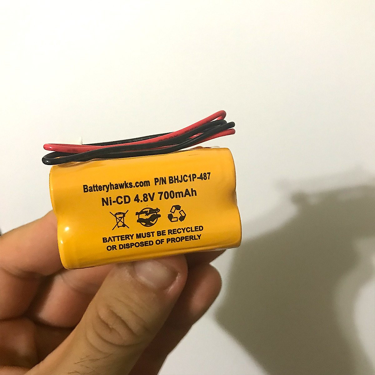 BL93NC487 BL93NC484 BAA-48R DAA700MAH4.8V 4-TD-800AA-HP NIC0186 E-XP2RBW ANIC1117 Unitech AA500MAH SIMKAR 6600012 OSA126 Lithonia ELB-CS05 Simkar SLED BAT ELNICD-48-700 4.8v 700mah Ni-Cd Battery