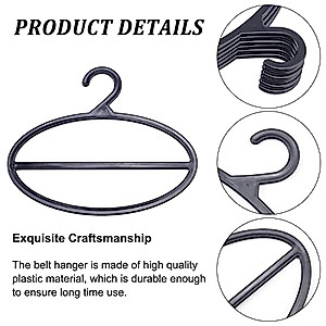 AHANDMAKER 10 Packs Black Scarf Hanger, Scarf Holder Organizer Space Saving Plastic Scarf Hanger, for Shop Home Scarves Headscarves Sorting Storaging