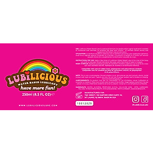 Lubilicious Water Based Lube – 8.5 oz Pump Top – Top Choice for Smooth, Reliable Lubricants – Premium Water Based Lubricant & Personal Lubricants for Privacy – Long-Lasting Non-Sticky Formula