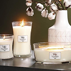 WoodWick Large Hourglass Candle, White Tea & Jasmine, 21.5 oz