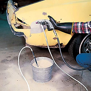 Eastwood Sand Blasting Gun Assembly Ceramic Nozzles For Marble Engraving With 15 in. Suction Hose Pick Up Tube & Clamps Blast Out Of A Bucket Kit