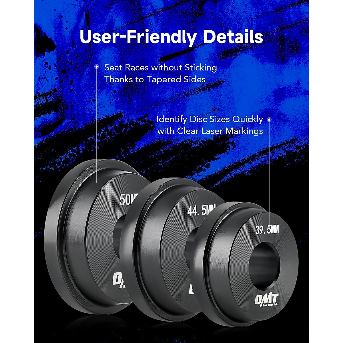 Orion Motor Tech Bearing Press Kit, 10pc Bearing Race and Seal Driver Set with Seal Driver and 9 Bearing Adapters, Seal Installer Bearing Driver Kit for Bearing Installation, with Blue Case