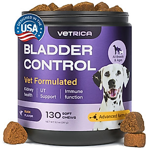 Dog UTI Treatment - Bladder Control Cranberry Chews - Dog Cranberry Supplement for Urinary Tract, Bladder & Kidney Health - Cranberry D-Mannose Soft Treats for Dog Incontinence - Healthy Bladder