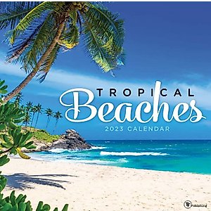 TF Publishing, Tropical Beaches 2023 Wall Calendar