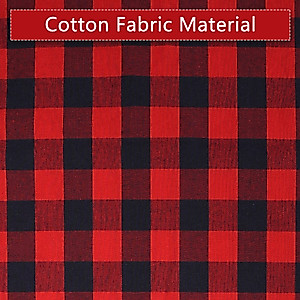 Aboofx 3 Pack Extra Large Christmas Bags with Drawstring, 31.5 x 17.7 Inch Large Plaid Fabric Bags Santa Sack Present Bags Stocking Storage for Christmas Party Xmas Ornaments Supplies