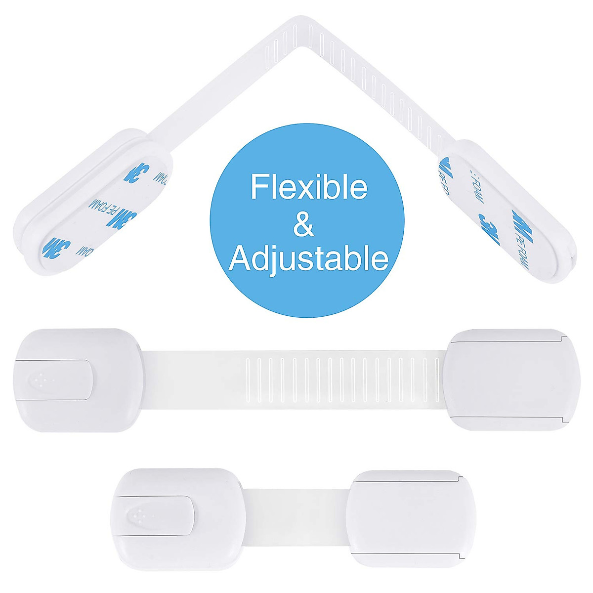 Our baby lock are great to baby proof cabinets, drawers, oven, toilet, closet, waste bin, fridges,etc. Keep your baby away from the dangers in your home. Not just for children, these locks can also be used to protect pets from making a mess around the hou