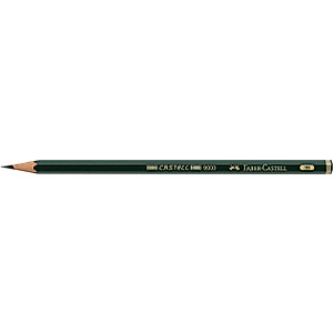 Faber-Castell 119003 – Box of 12 Castell 9000 3B Graphite Pencils