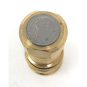 3/8 Inch Natural Gas Quick Connector Brass Propane Adapter Fittings for LP Gas Propane Hose Quick Disconnect [2660] Solid Brass 1/2 PSIG Pressure 50 000 BTU Hour Capacity Input 3/8 Insert