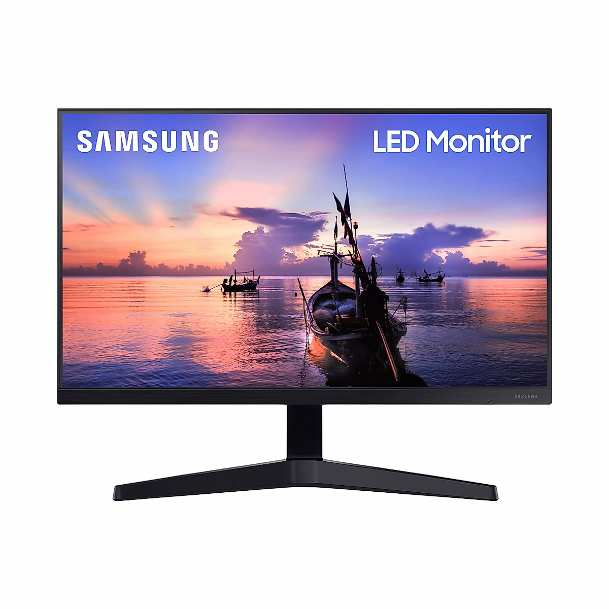 SAMSUNG 22-inch T35F LED Monitor with Border-Less Design, IPS Panel, 75hz, FreeSync, and Eye Saver Mode (LF22T350FHNXZA), Dark Blue Gray (Renewed)