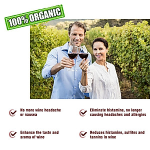 WEESIGEI Wine Wand Sulfite Purifier: Wine Filters Remover Histamines Sulfite - Relieve Headaches Prevent Wine Allergy（pack of 8）