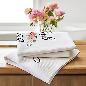 ZWZXR World's Best Gigi Kitchen Towels Dish Towels Dishcloth,Gigi Grandma Appreciation Decorative Absorbent Drying Cloth Hand Towels Tea Towels for Bathroom Kitchen,Grandma Gigi Birthday Gifts