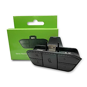 Stereo Headset Adapter for Xbox One and Xbox Series X|S and Elite Controller - Headphone Audio Converter for Voice Chat & Game Sound Mix and Mic Monitoring and Volume Control as Xbox Accessories