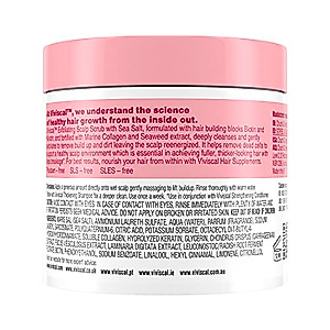 Viviscal Exfoliating Scalp Scrub, Clarifying Scrub with Biotin & Keratin, Promote Fuller & Healthier Hair Growth, Gentle Exfoliating Scalp Treatment, 200g (7.05 oz.)