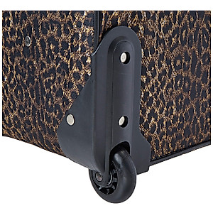 Rockland Jungle Softside Upright Luggage Set, Leopard, 4-Piece (14/19/24/28)